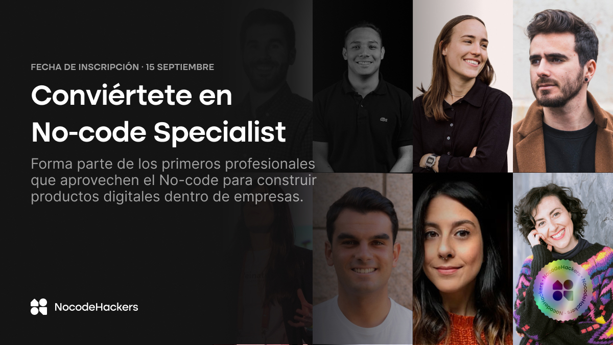No-code Specialist: Aprende a crear productos digitales sin código